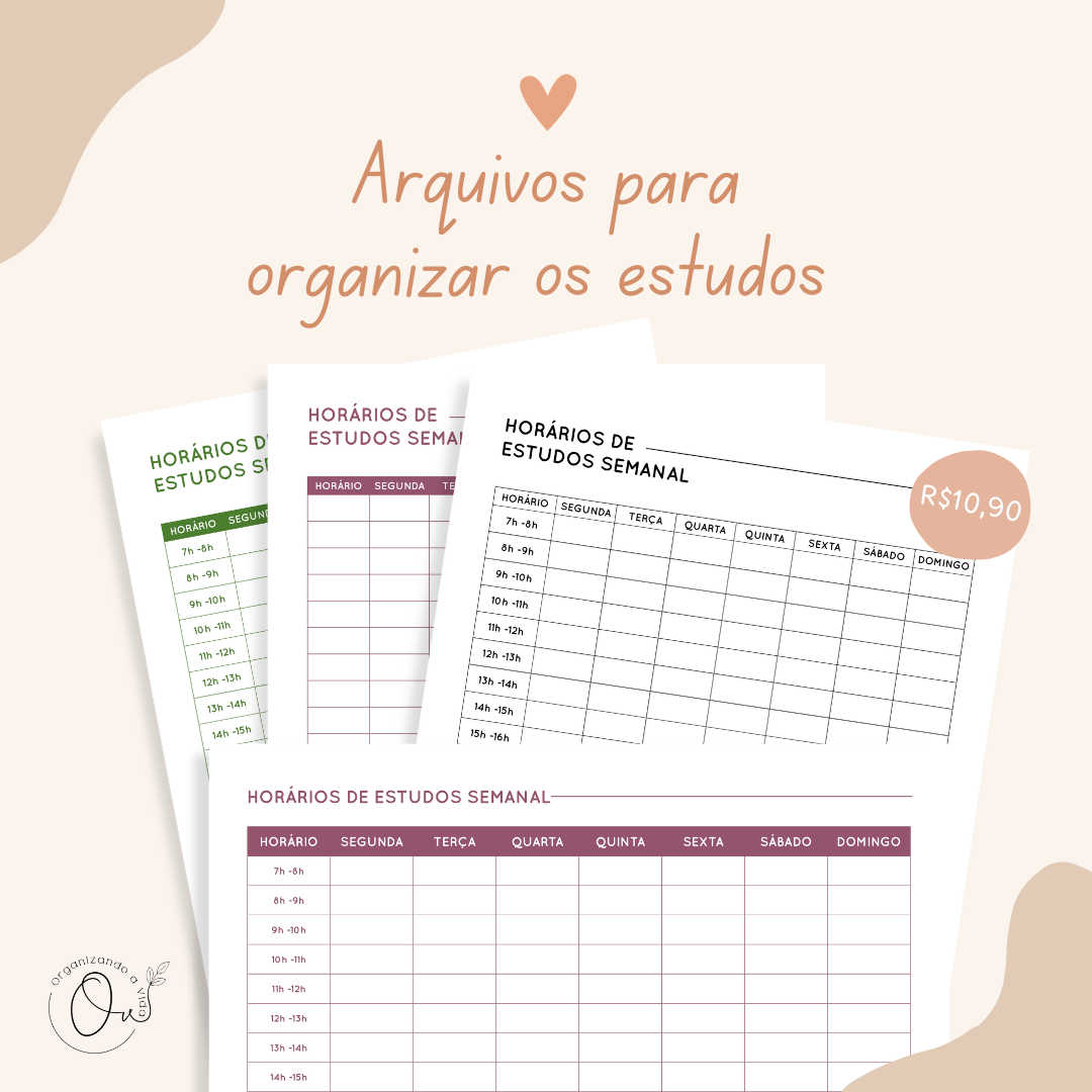 Como montar um cronograma de estudos perfeito e personalizado - Organizando a Vida