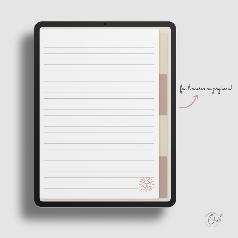 Caderno Digital - Gratuito - Organizando a Vida