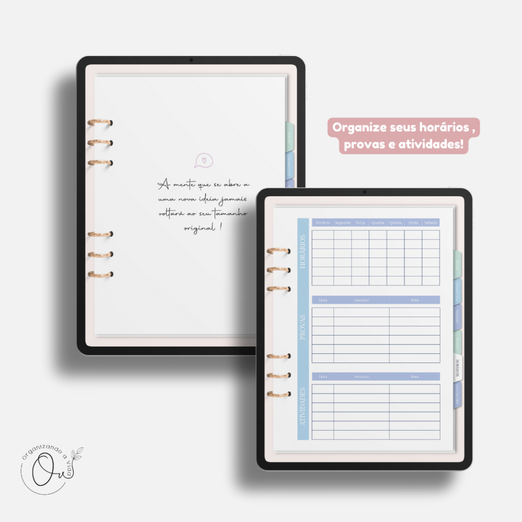 Caderno Digital - Idiomas - Organizando a Vida